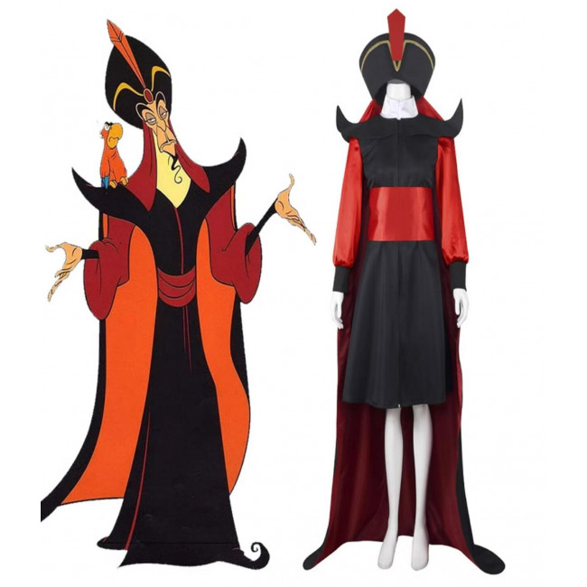 Anime Movie Aladdin Jafar Cosplay Outfit