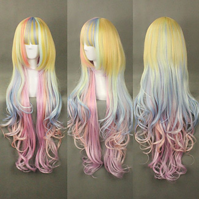 Blending Color Cosplay Wig|Ice Cream 80-85cm Cosplay Wig |Sweet Lolita ...