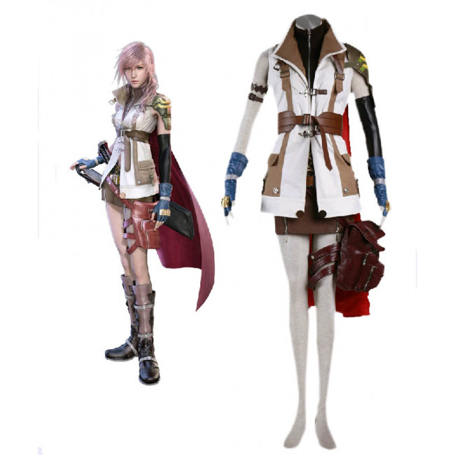Lightning Eclair Farron Cosplay Costume / Final Fantasy XIII Lightning ...