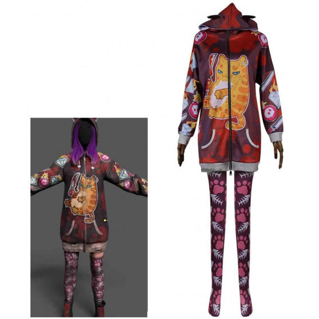 Game Dead by Daylight The Legion Susi Lethal Kitten Hoodie Costume