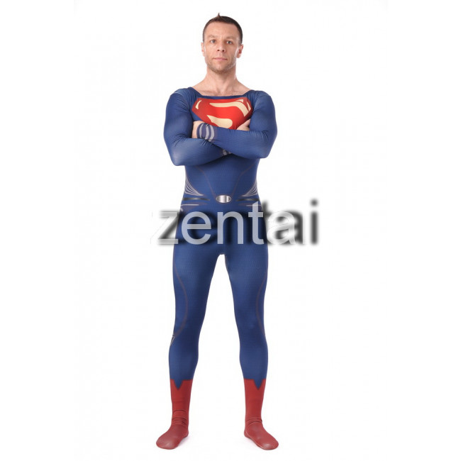 Superman Blue Zentai Suit/Buy Blue Color Full Body Superman Spandex ...