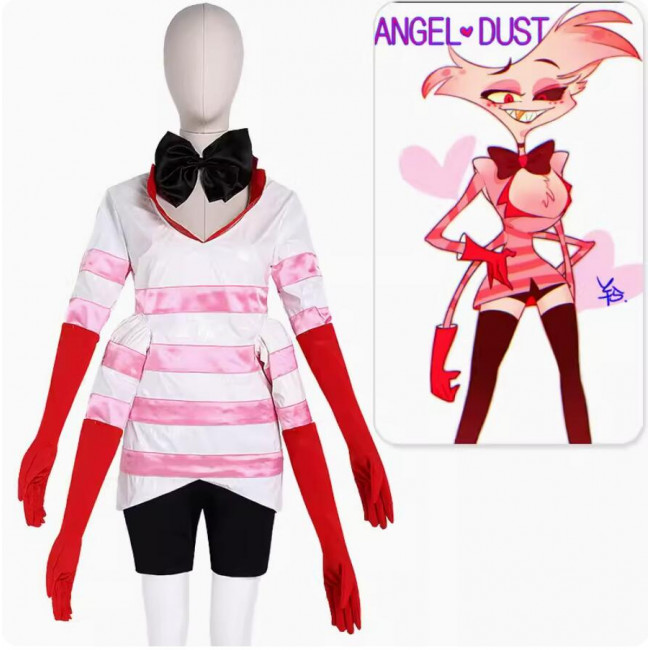 Hazbin Hotel Angel Dust Cosplay Outfit Costume