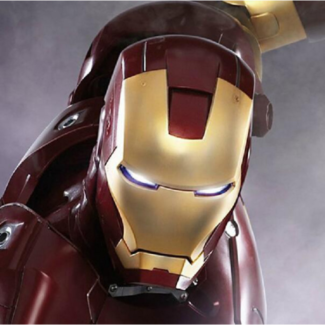 Iron Man Glowing Mask/ Iron Man Movie Iron Man LED Glowing Mask for ...