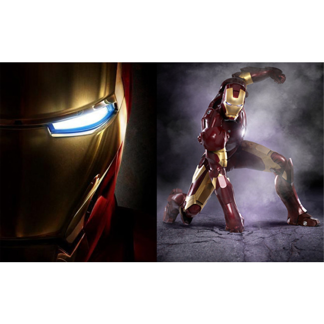 Iron Man Glowing Mask/ Iron Man Movie Iron Man LED Glowing Mask for ...