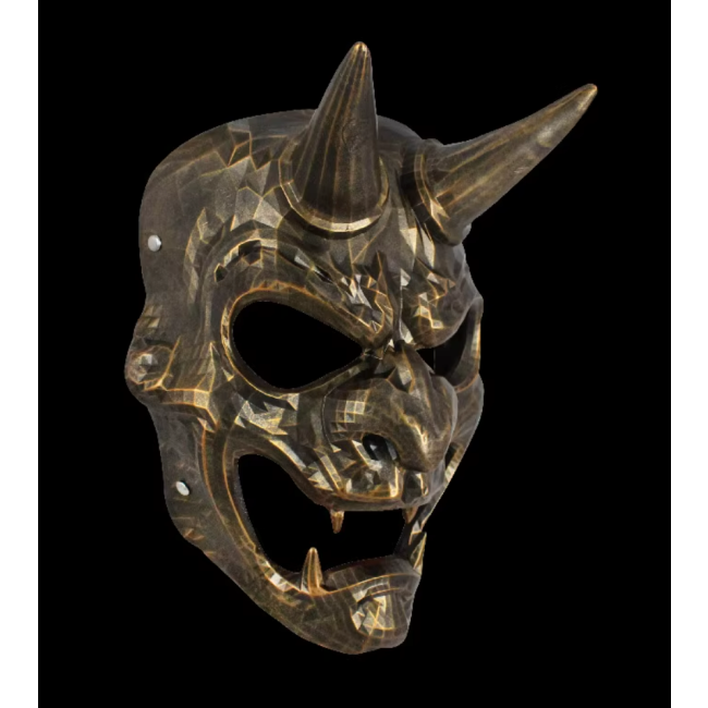 Japanese Shogunate Samurai Cosplay Mask