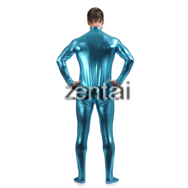Man's Full Body Deep Sky Blue Color Zentai/ Deep Sky Blue Full Body ...