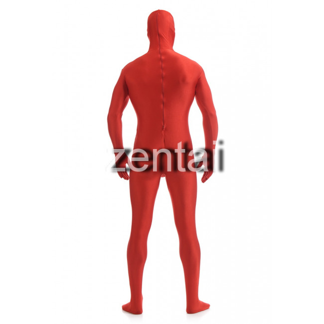 Man's Full Body Red Color Zentai/ Red Full Body Spandex Lycra Zentai ...