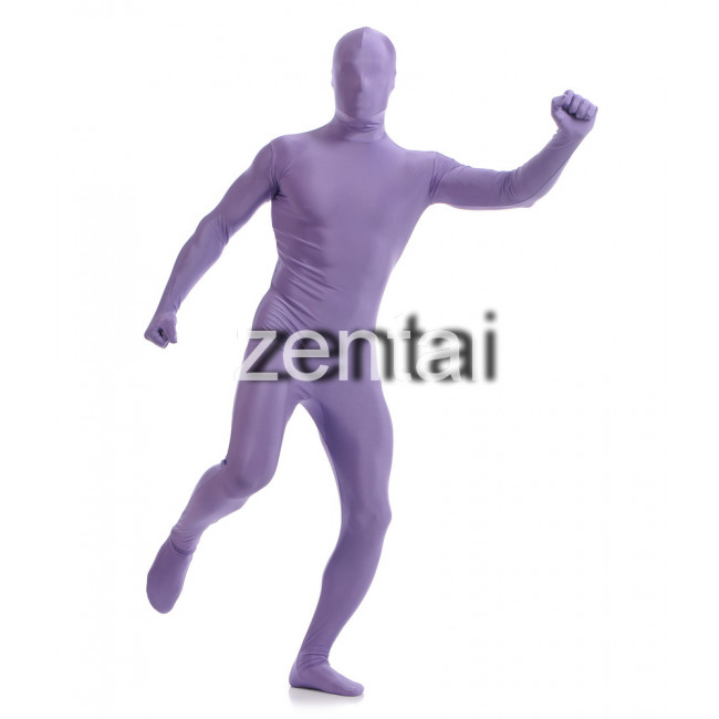 Man's Full Body Violet Color Zentai/ Violet Full Body Spandex Lycra ...