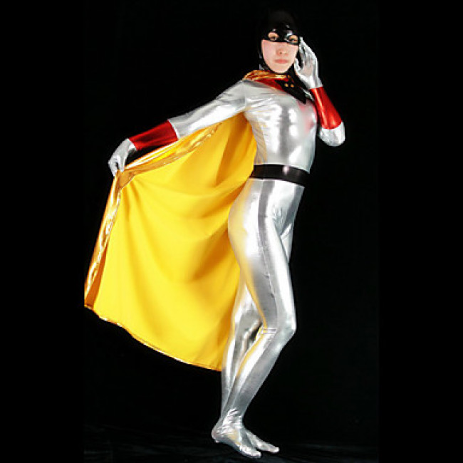 Silver Shiny Metallic Costume|Shiny Metallic Women's Costume|Silver ...
