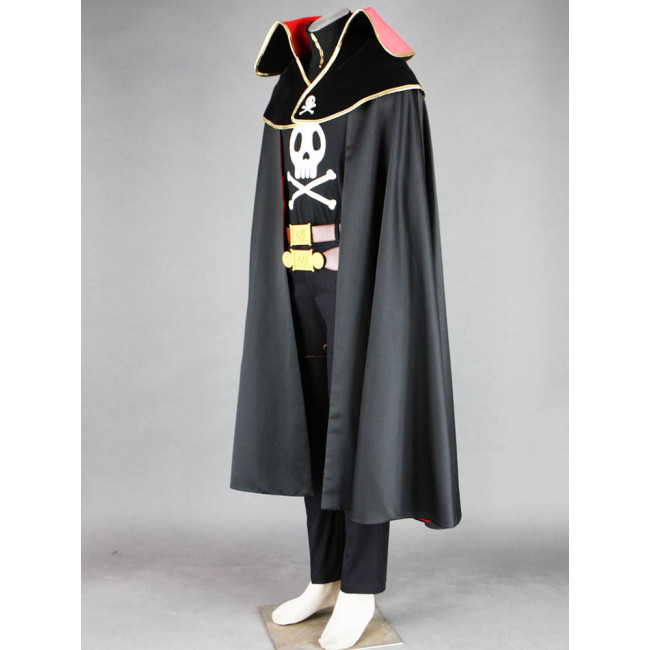 Captain Harlock Costume/ Anime Space Pirate Captain Harlock Cosplay ...