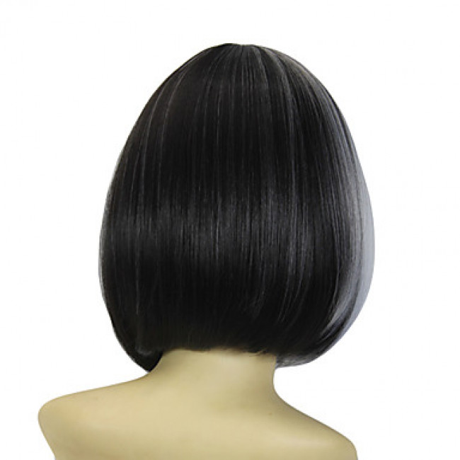 White and Black Cosplay Wig|Short Bob 35cm Cosplay Wig |Gothic Lolita ...