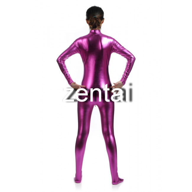 Woman's Full Body Fuchsia Color Zentai/ Fuchsia Full Body Shiny ...