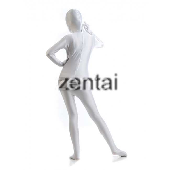 Woman's Full Body White Color Zentai/ White Full Body Spandex Lycra Zentai/ Buy White Color Full ...