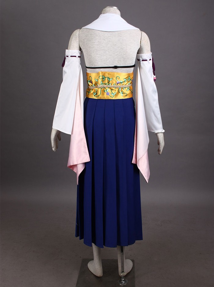 Yuna Cosplay Costume/ Final Fantasy X Yuna Cosplay Costume Outfit ...