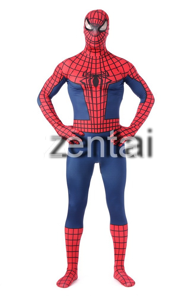 Halloween Amazing Spiderman Cosplay Zentai Suit Buy Full Body Lycra
