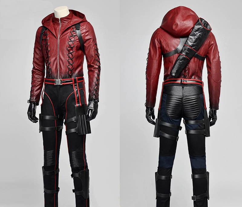 Green Arrow Season 3 Red Arrow Roy Harper Cosplay Costume Arsenal Red ...