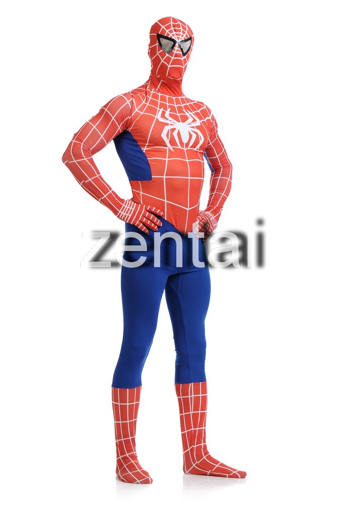 Halloween Superhero Amazing Spiderman Cosplay Zentai Suit/ Buy ...